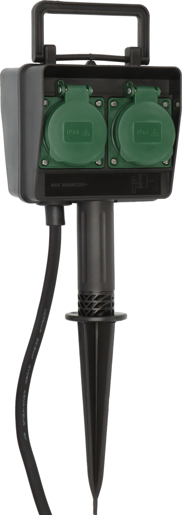 Socket outlet with earth rod IP44 4-way 10m H07RN-F 3G1,5 | brennenstuhl®