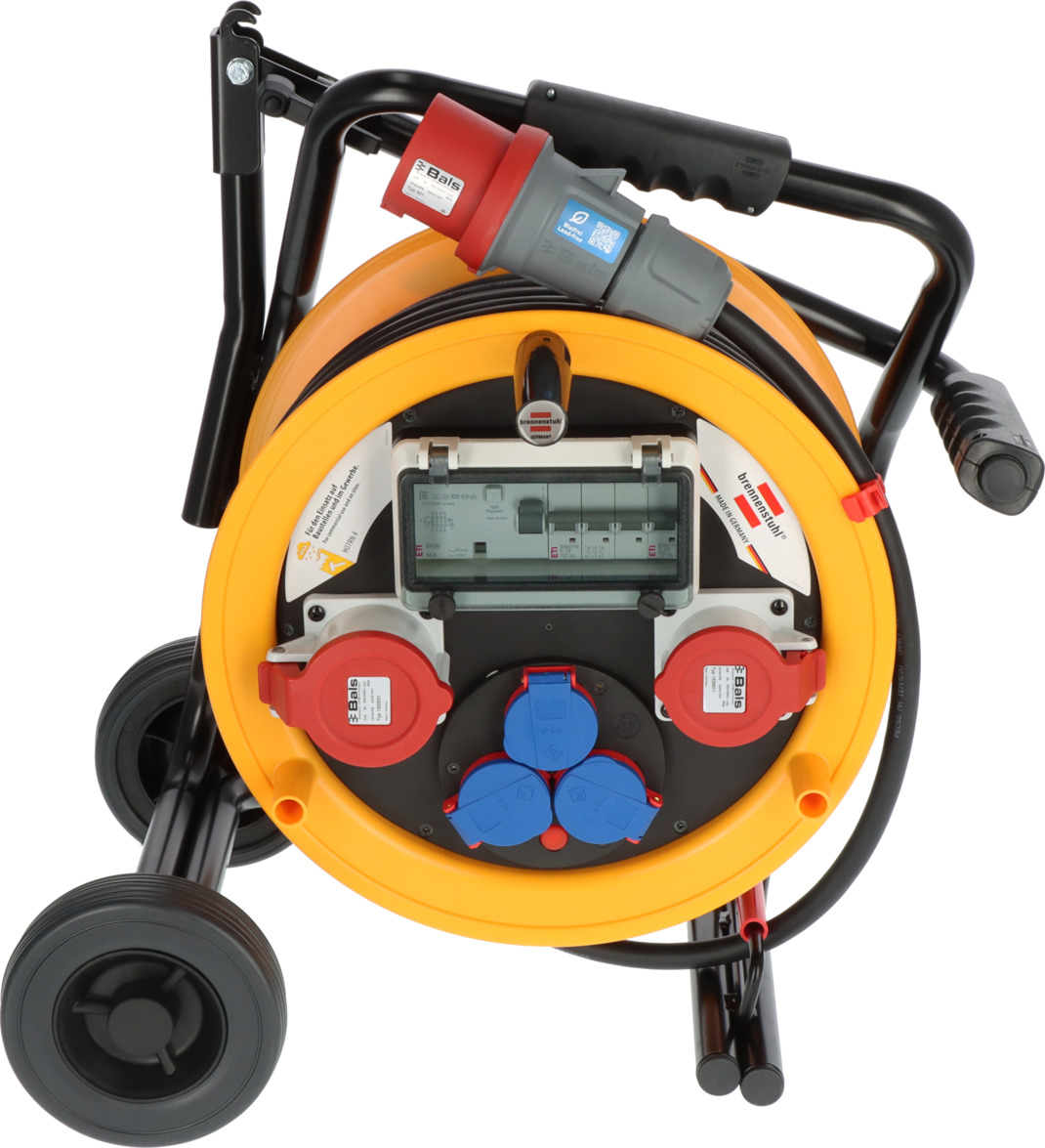 Professional Brobusta CEE 2 FI IP44 cable reel with trolley 30m H07RN-F ...